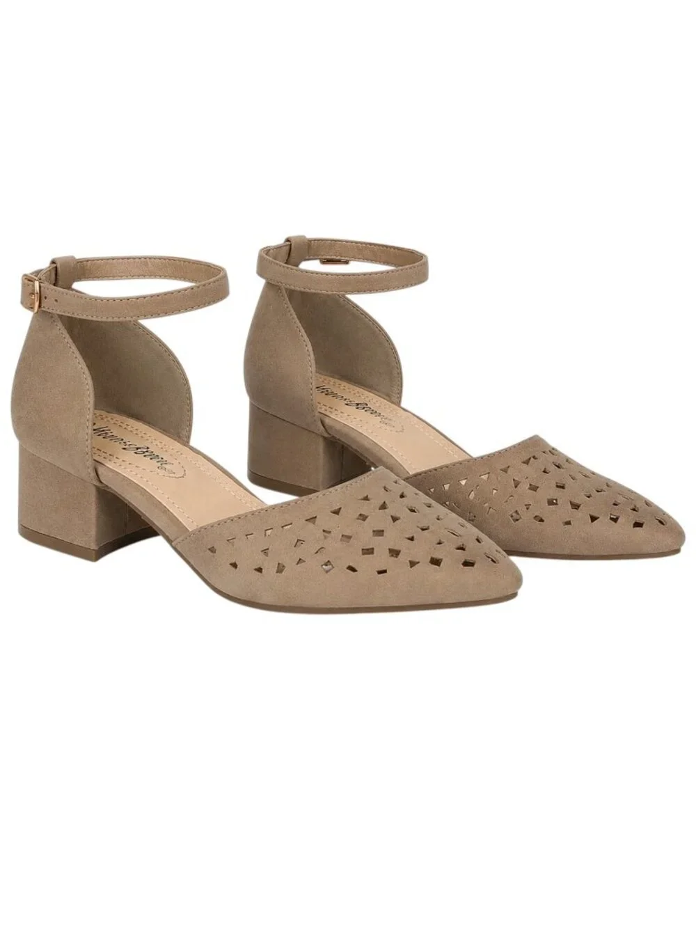 Nature Breeze | Shoes | Nature Breeze Apex Faux Suede Dorsay Perforated ...